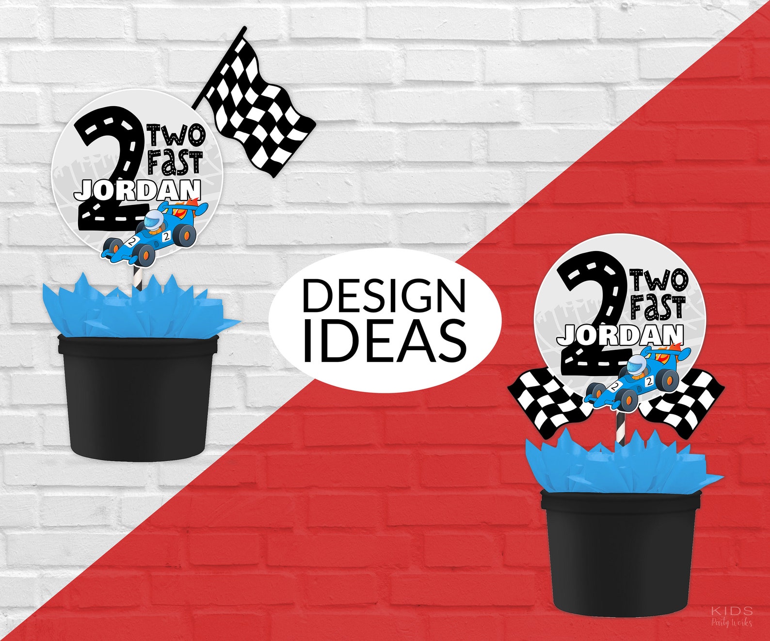 Two Fast Birthday Second Birthday Race Car Birthday 2nd - Etsy