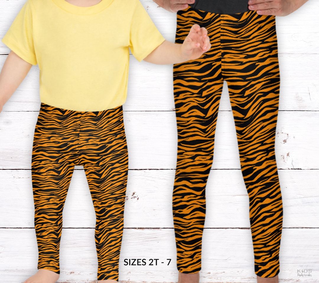Kid's Tiger Leggings • Halloween Costume • Girl Leggings • Tiger Stripe ...