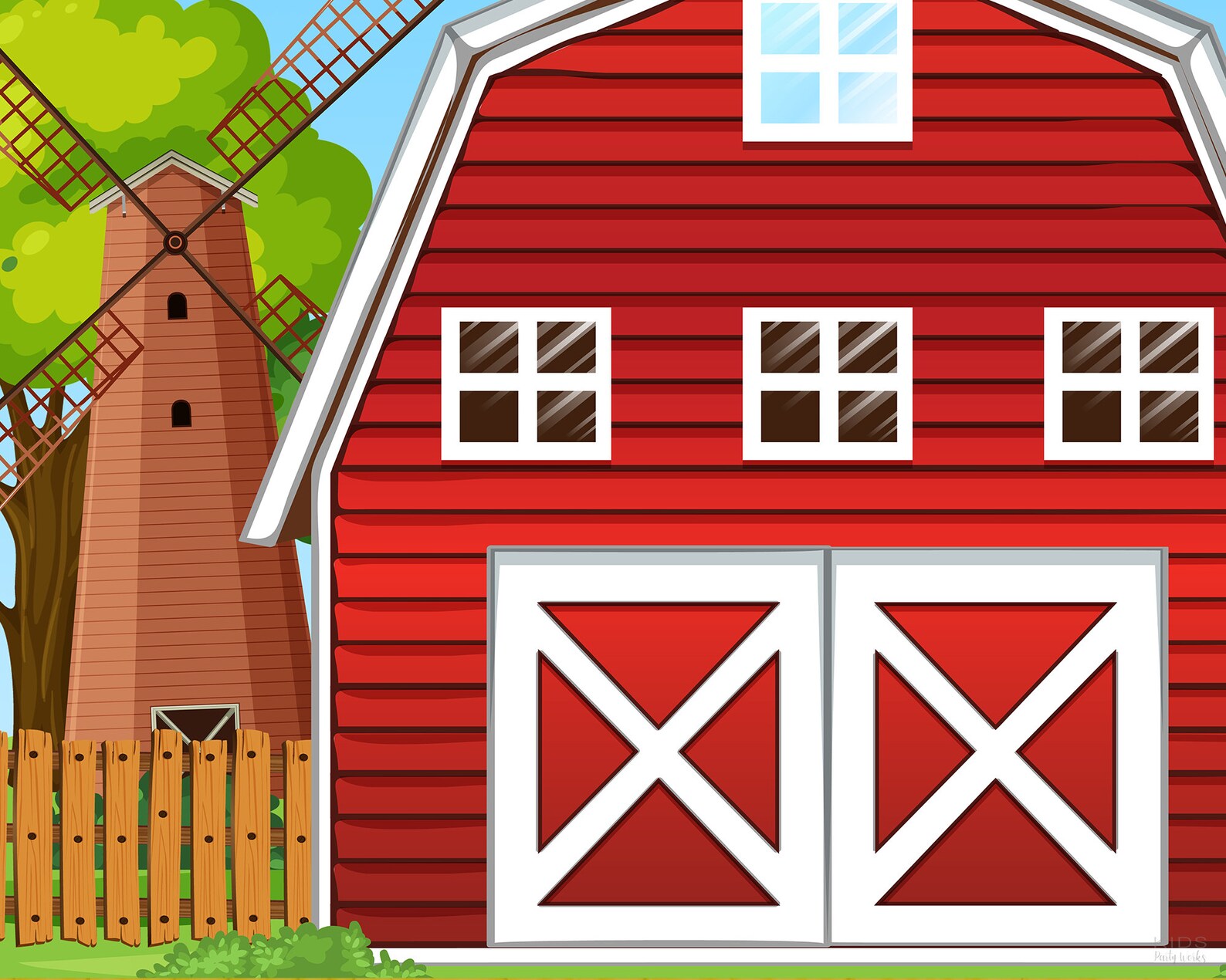 Barn Birthday Backdrop Barnyard Birthday Farm Photo - Etsy