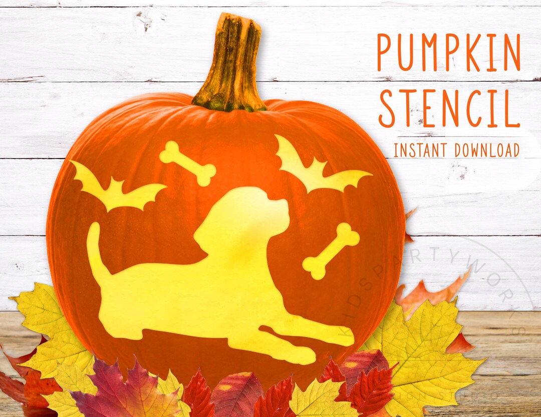 Dog Pumpkin Stencil, Beagle Pumpkin Stencil, Printable Stencil, Jack O ...