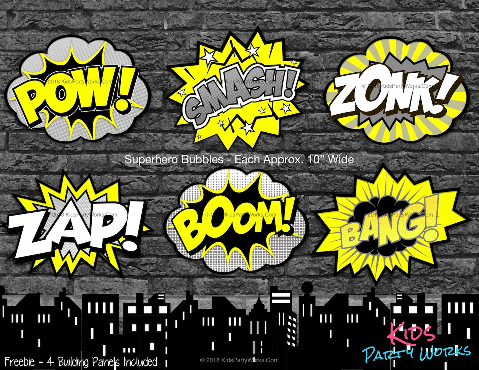 Superhero Bubbles-comic Bubble-birthday Party-superhero - Etsy