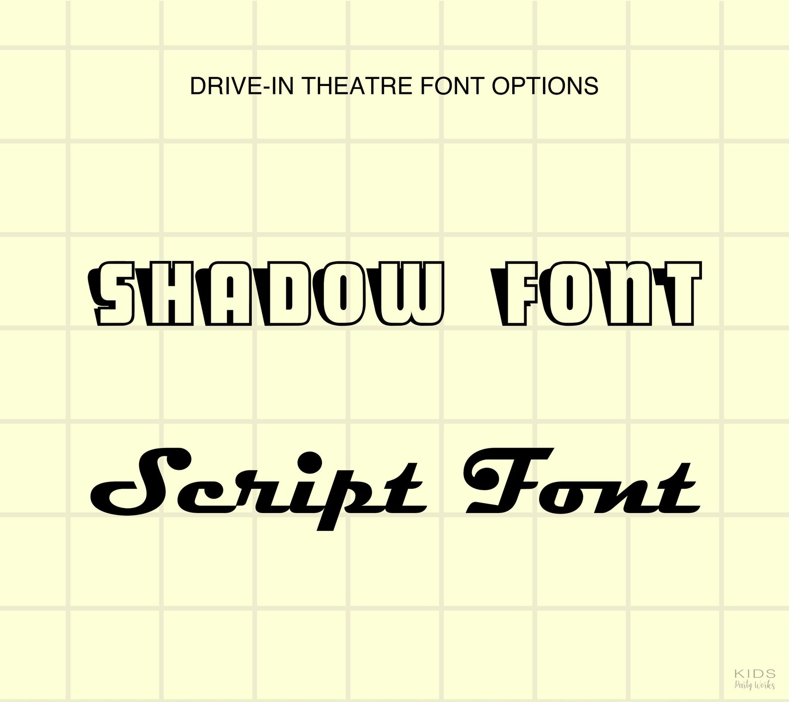 Retro Drive-in Movie Backdrop Drive in Sign Movie Night Backdrop Movie ...