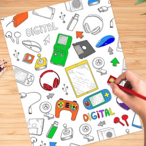 Kids Printable BINDER COVERS, Gamer Binder Covers, 1 Personalized Cover ...