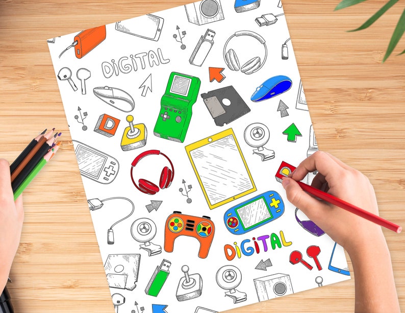 Kids Printable BINDER COVERS Gamer Binder Covers 1 - Etsy