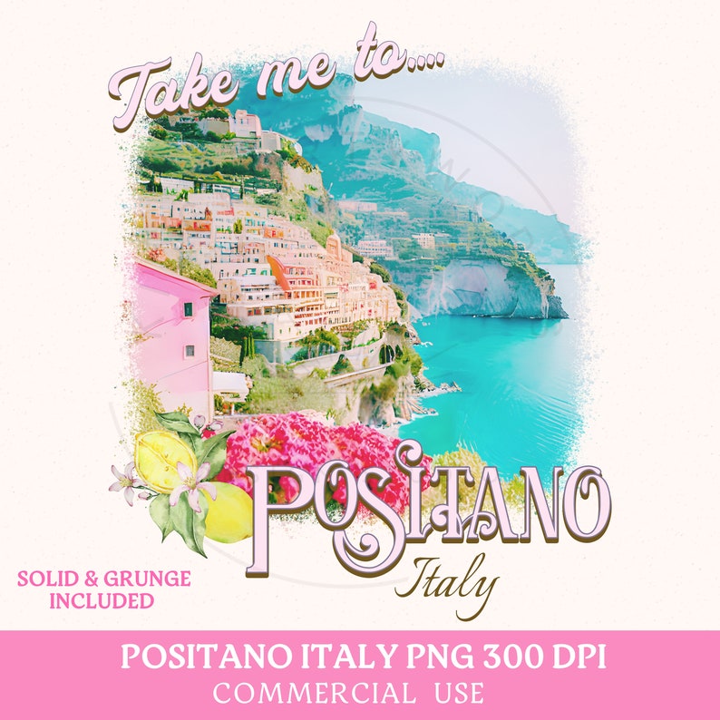 Positano PNG, Amalfi Coast Png, Italy Clipart, Summer Travel, Italy ...