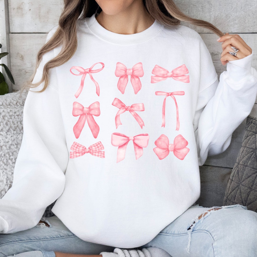 Coquette Pink Bows PNG, Coquette Home Decor, Bow Collage, Girly Girl ...