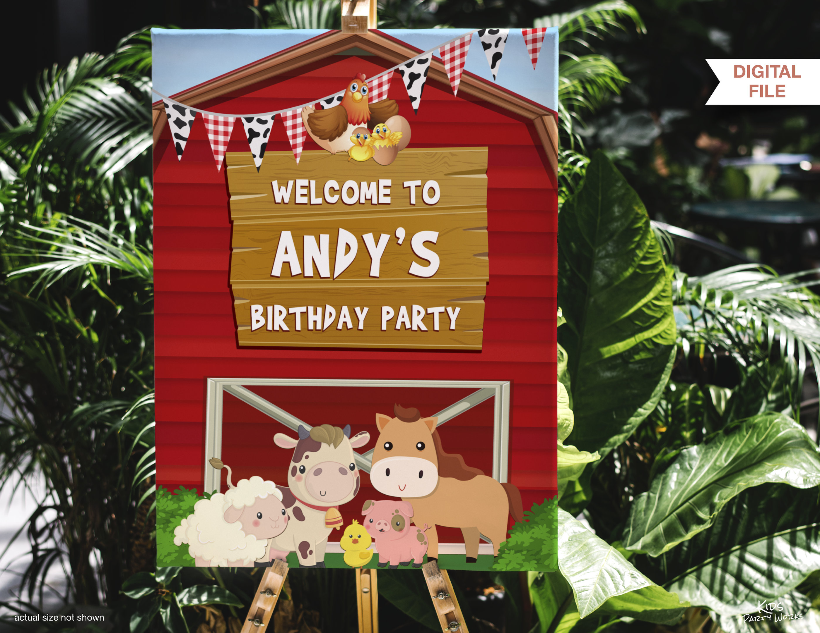Farm Themed Party Sign / Farm Theme Party / Barnyard Theme Party Sign ...