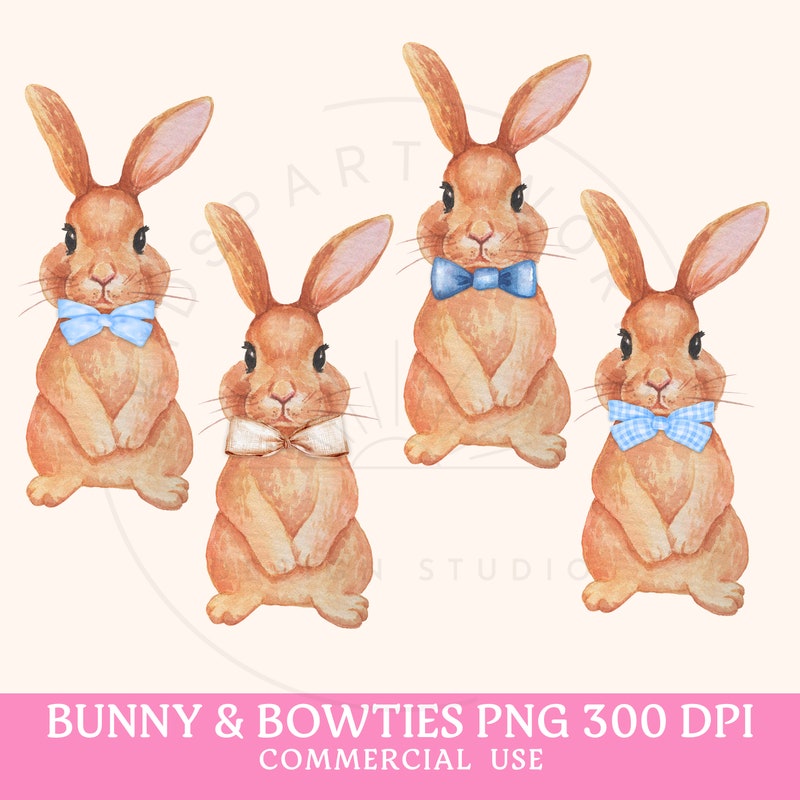Bunnies Bowties - Etsy