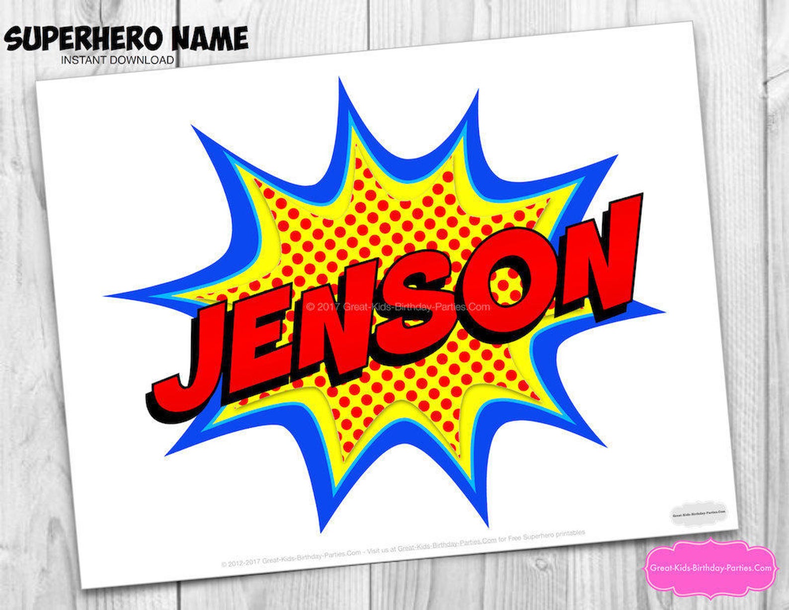 Superhero Name Sign Superhero Birthday Superhero | Etsy