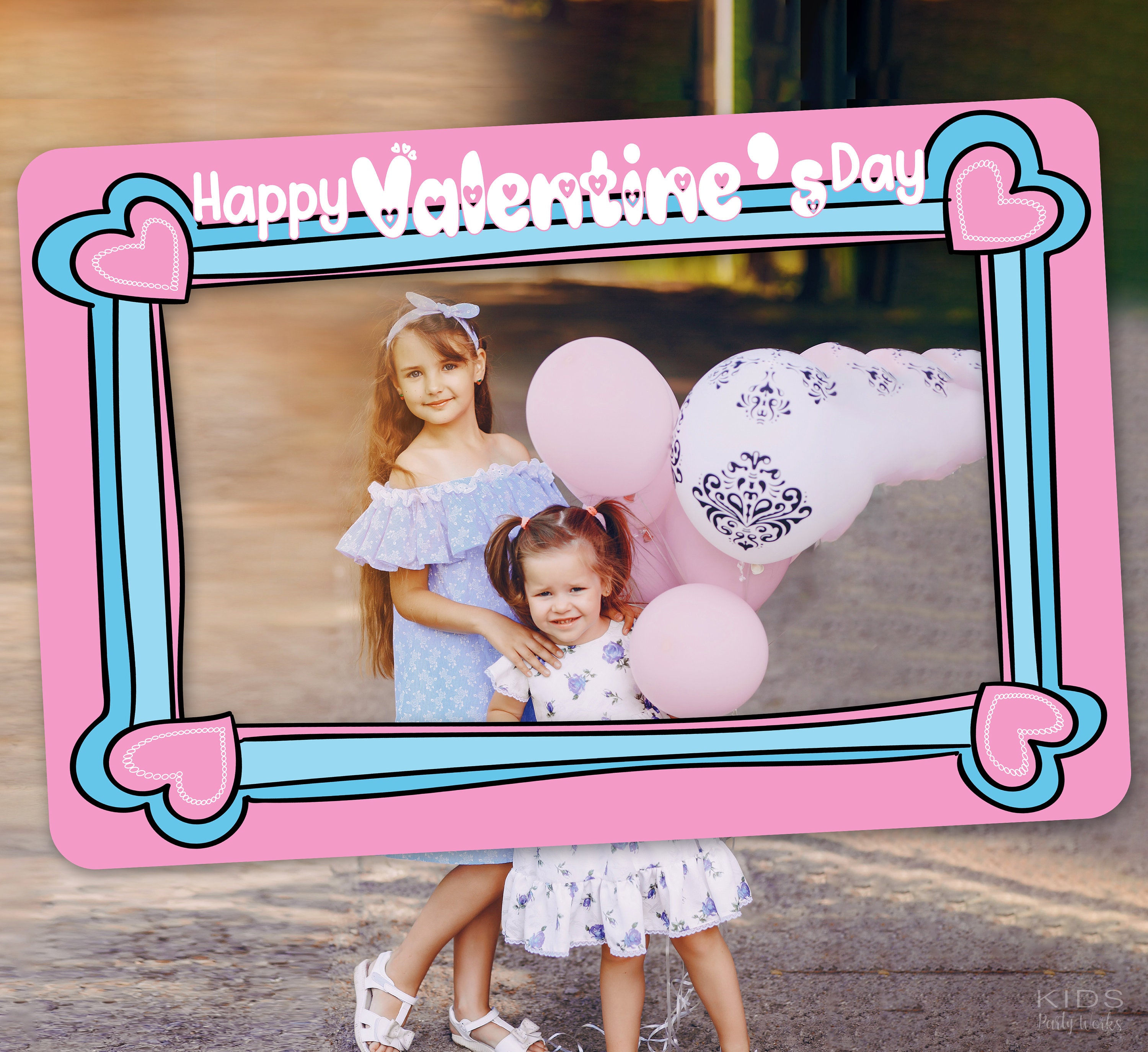 Valentines Photo Booth Frame Instant Download Valentines Day - Etsy