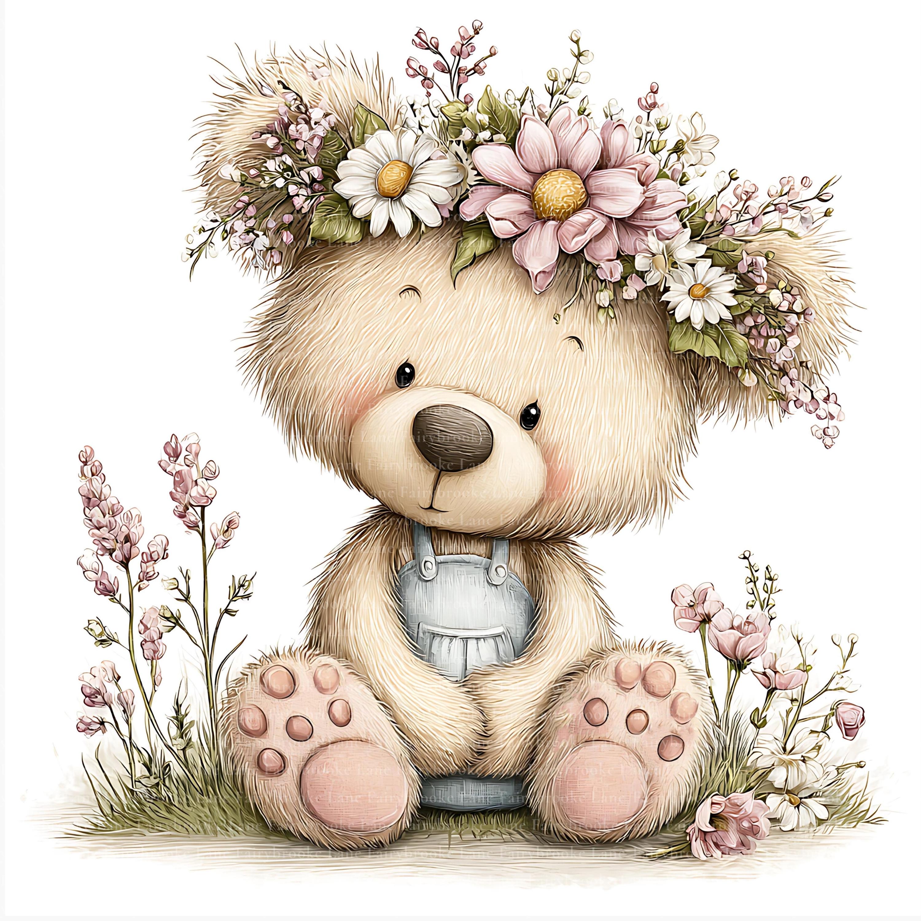 14 JPG Spring Baby Animals Clipart, Watercolor Easter Bunny Lamb ...
