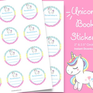 Book Stickers This Book Belongs to Stickers, Bookplate Stickers, Kids ...