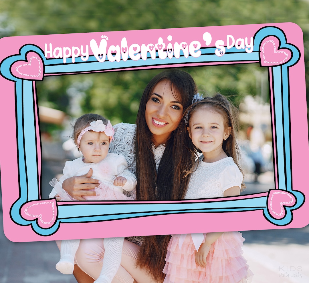 Valentines Photo Booth Frame Instant Download | Valentines Day Photo ...