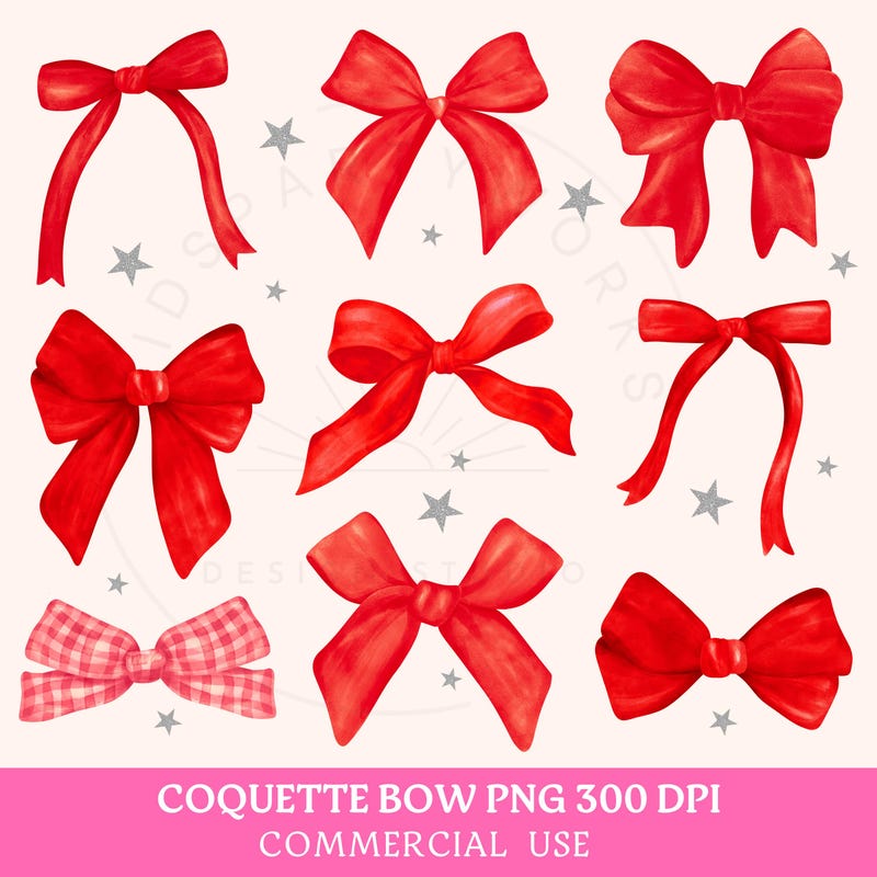 Coquette Bow Png - Etsy