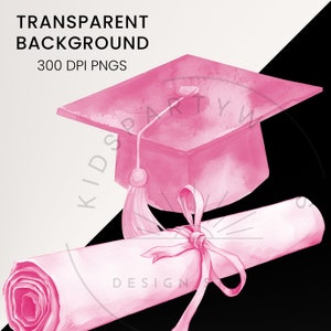 Coquette Graduation PNG, Pink Bow Png, Senior 2025 Clipart, Graduate ...