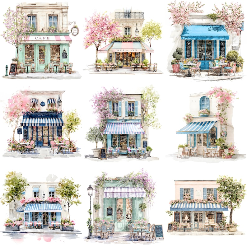 Paris Cafe Clipart 26 French Café Clipart Parisian Cafes Paris Travel ...