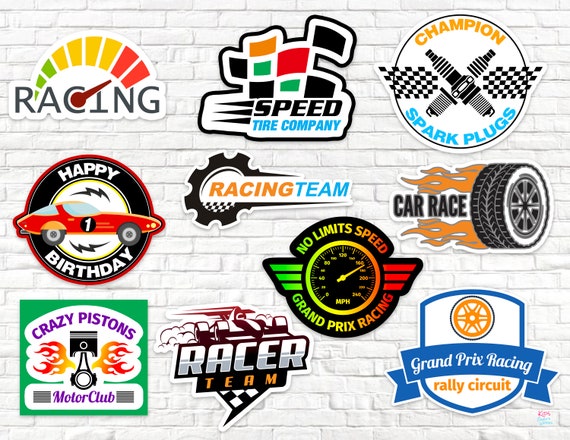 Car Racing Logo Stickers