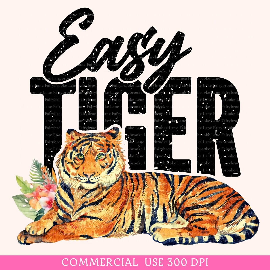 Tiger PNG, Easy Tiger Png, Retro Tiger Shirt Png Designs, Distressed ...