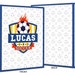 Kids Printable BINDER COVERS, Soccer Binder Covers, 1 Personalized ...