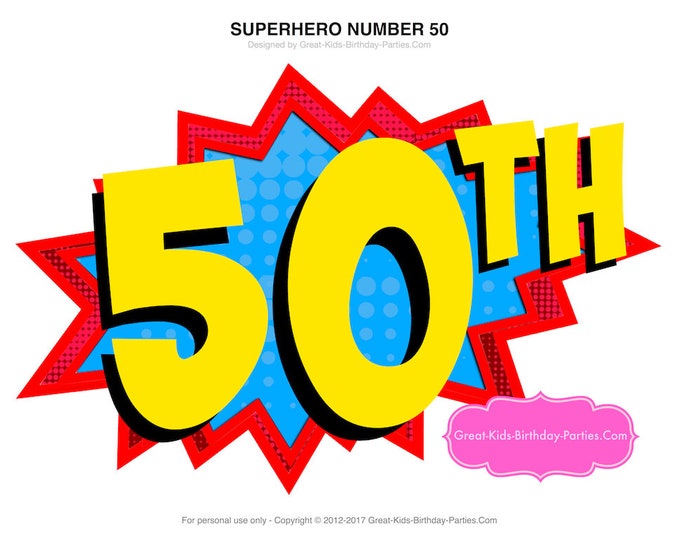 SUPERHERO NUMBER Superhero Printables Number 6 Superhero - Etsy Singapore