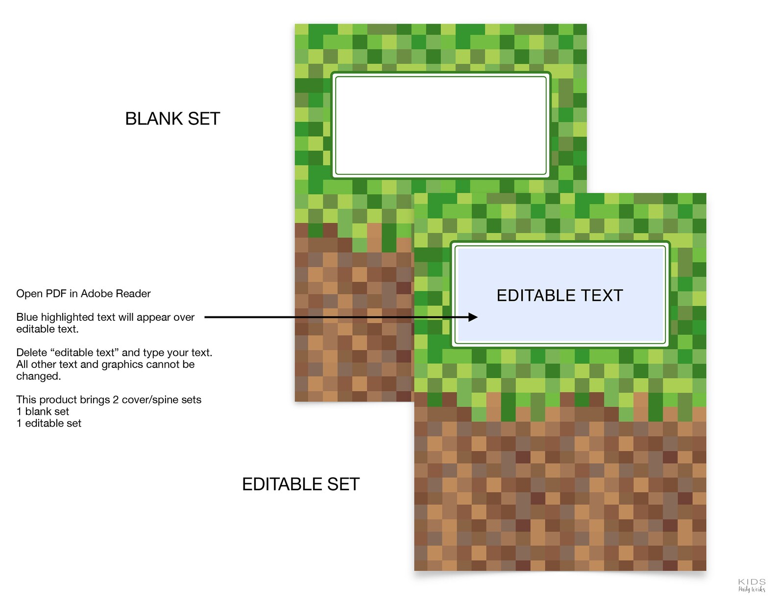 Kids Printable BINDER COVERS, Gamer Binder Covers, 1 Personalized Cover ...