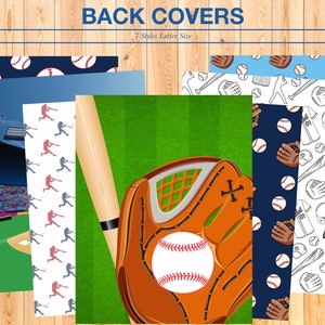 BINDER COVERS Printable - 1 Personalized Binder Cover-baseball Binder ...