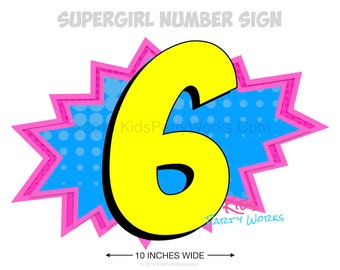 Superhero Signs Super Girl Super Boy Small and Medium PRINTED - Etsy