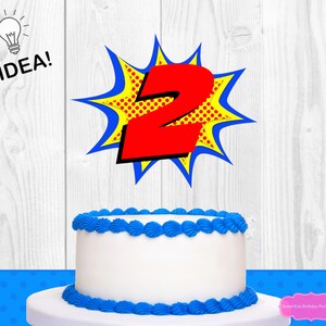 SUPERHERO NUMBER 2 - Superhero Printables - Number 2 - Superhero ...