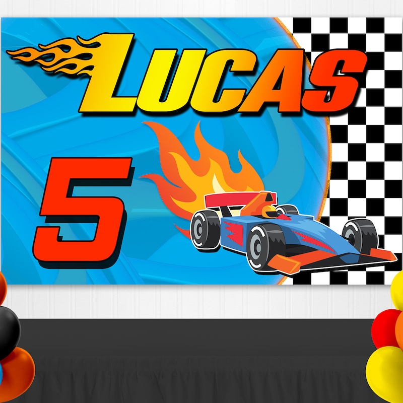 Racing Backdrop - Etsy