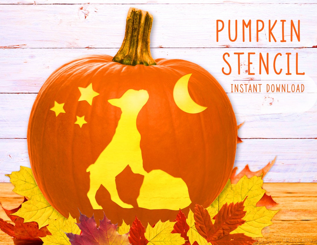 Dog Pumpkin Stencil, French Bulldog Printable, Frenchie Jack O' Lantern ...
