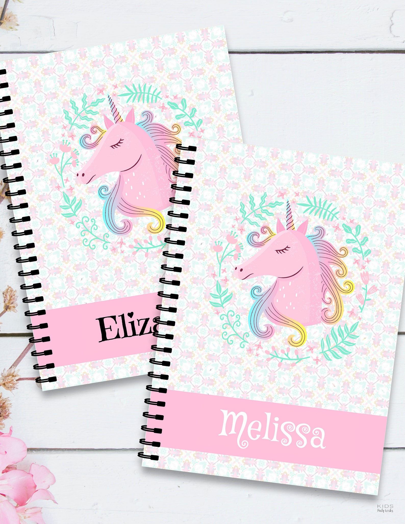 Unicorn Notebook Personalized with Ruled Line Pages Unicorn | Etsy