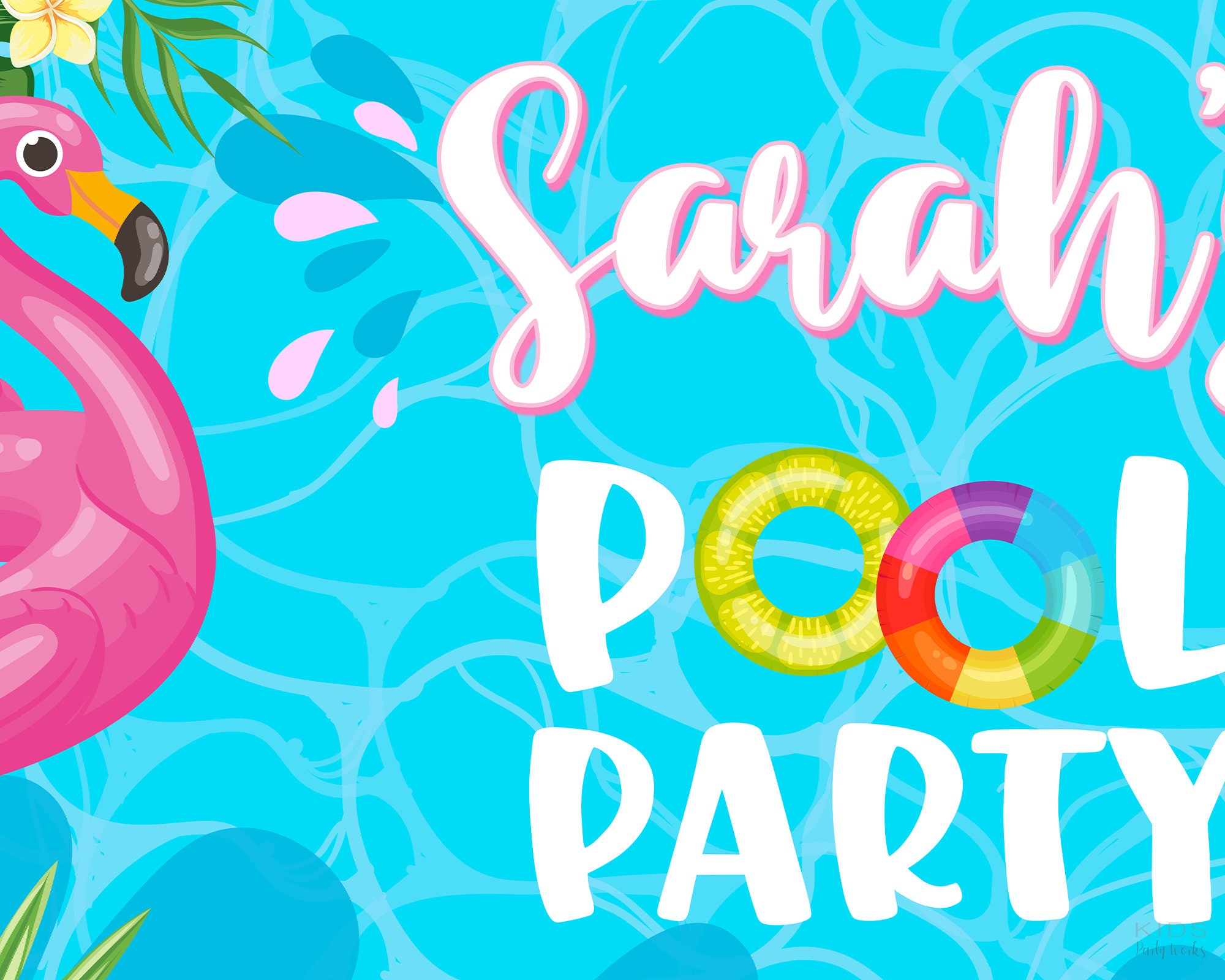 Pool Party Backdrop Pool Party Decoration Pool Birthday | Etsy