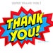Superhero Thank-you Sign Superhero Sign Superhero Party - Etsy