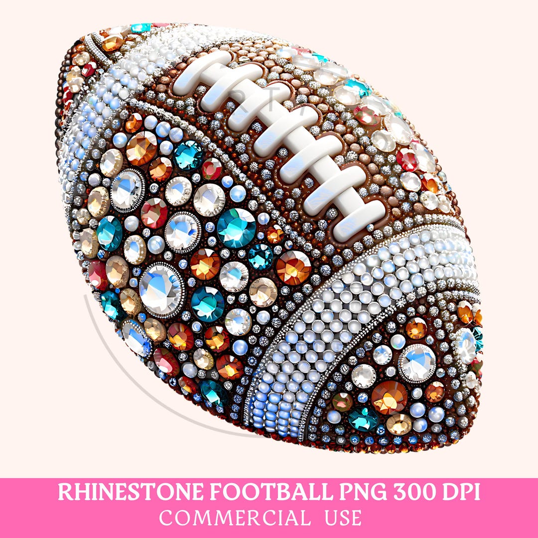 Football PNG, Faux Rhinestone Football PNG, Faux Rhinestone Shirt Png ...