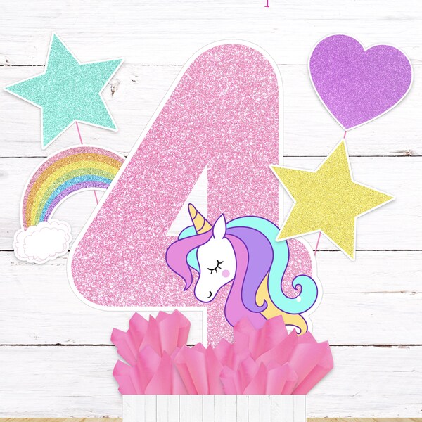 Unicorn Centerpiece - Etsy