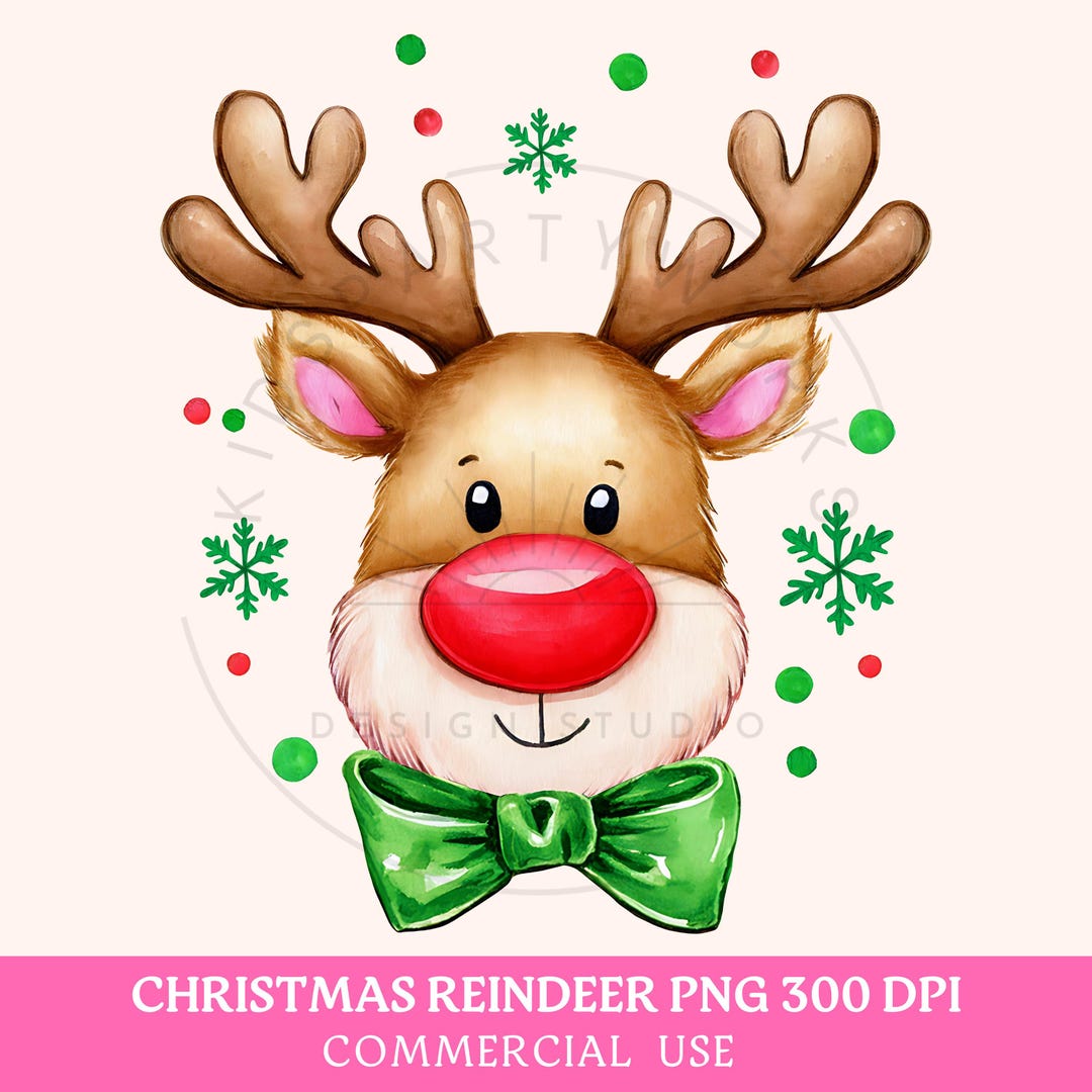 Christmas PNG, Reindeer Png, Christmas Reindeer Png, Cute Christmas ...