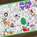 GIANT Christmas Coloring Poster or Table Cover, Kids Christmas ...