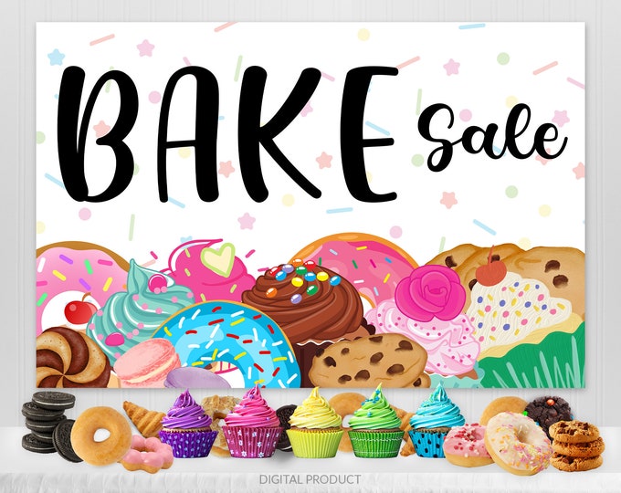 Custom Cupcake Sign - Digital Download, DIY Printable Sign, Carnival ...