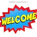 Superhero Welcome Sign - Superhero Sign - Superhero Party - Superhero ...