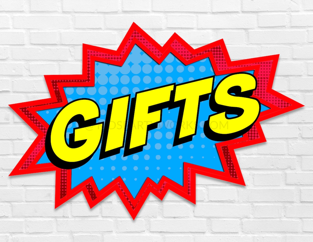 Superhero Gifts Sign - Superhero Sign - Superhero Party - Superhero ...