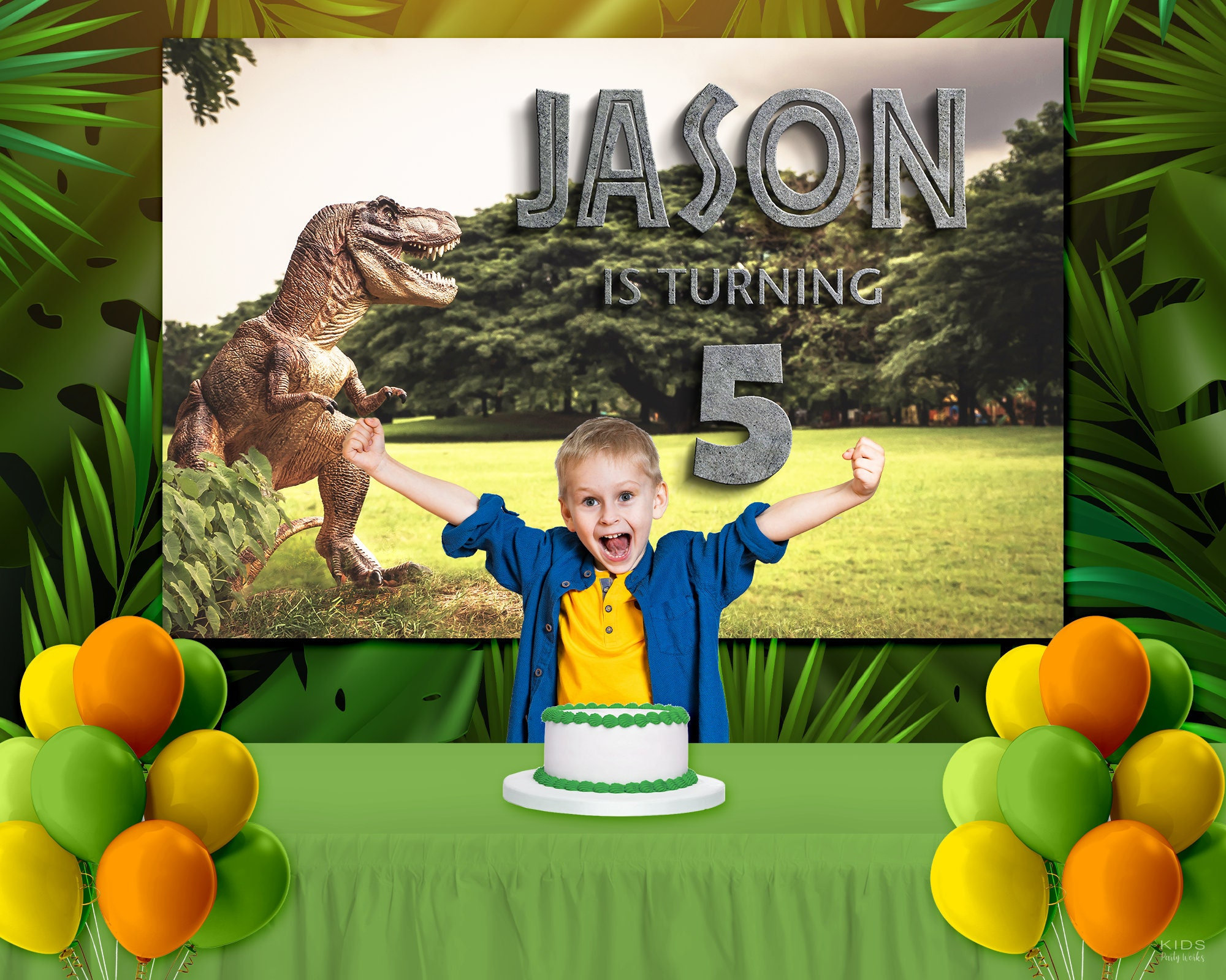 Dinosaur Backdrop Dinosaur Birthday Dinosaur Party Dinosaur | Etsy