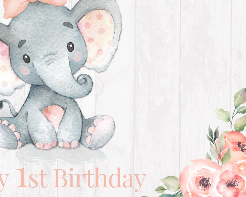 Elephant Backdrop for Baby Shower or Birthday. You'll Love - Etsy
