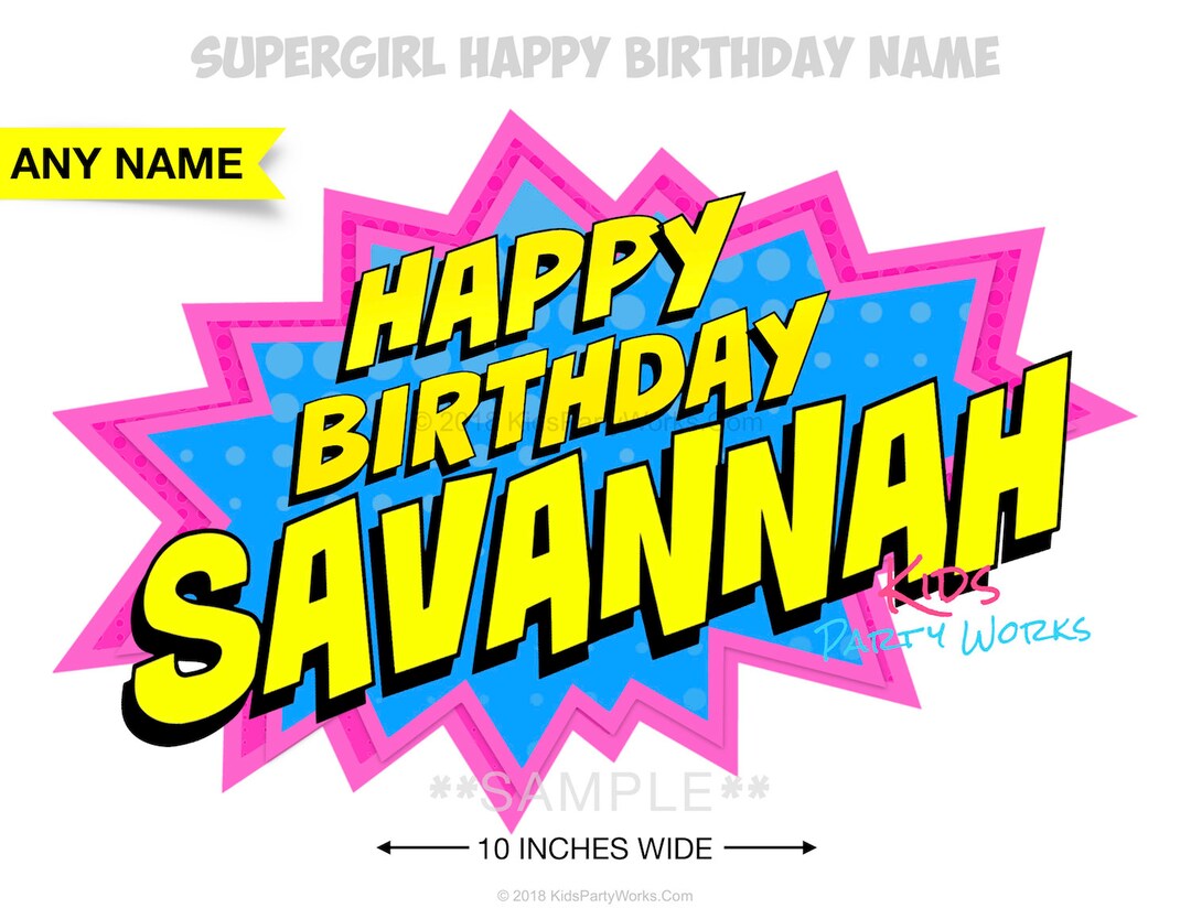 Supergirl-supergirl Birthday Sign-supergirl Party-supergirl Birthday ...