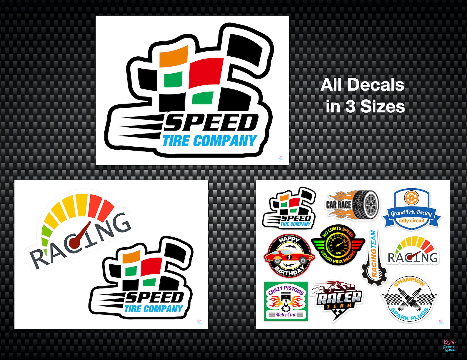 Racing Decals Race Car Stickers Race Car Party Racing - Etsy