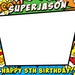 Superhero Photo Booth Frame Superhero Custom Sign Superhero - Etsy