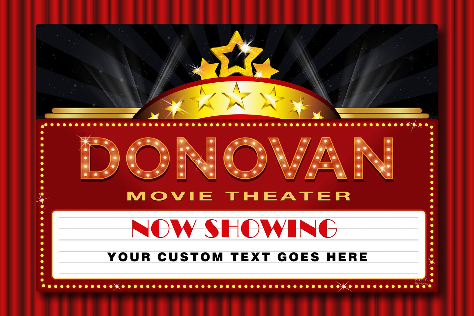 Movie Theater Sign Movie Night Party Movie Birthday Theater - Etsy