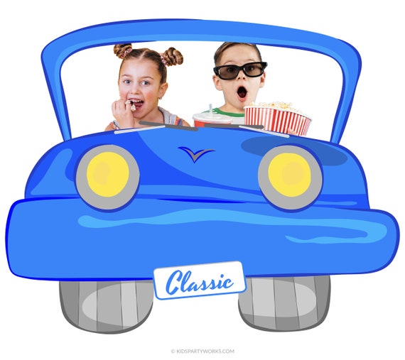 Car Photo Booth Prop Drive-in Movie Prop Kids Retro - Etsy