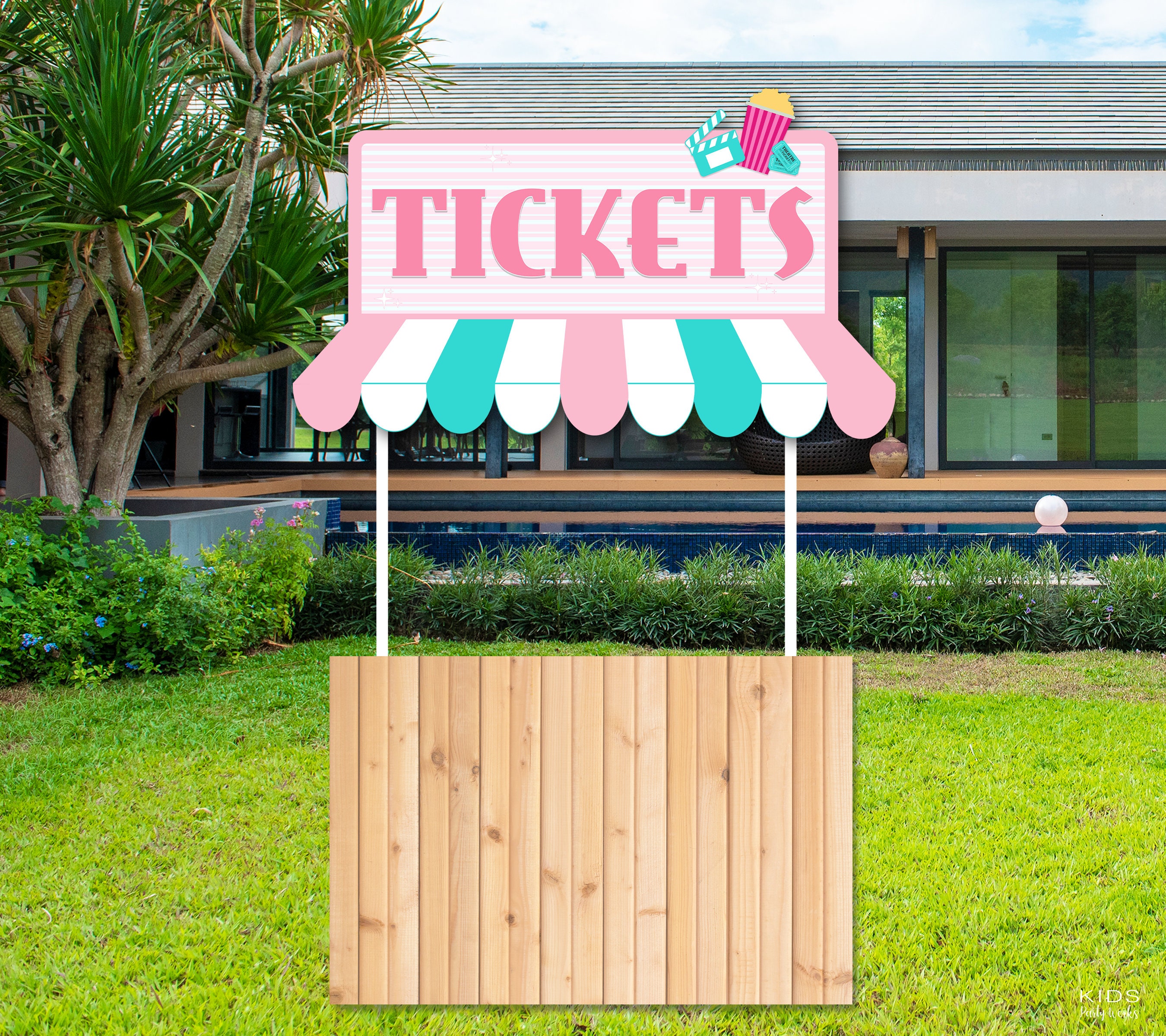 Retro Drive-in Ticket Booth Sign Drive in Sign Movie Night - Etsy