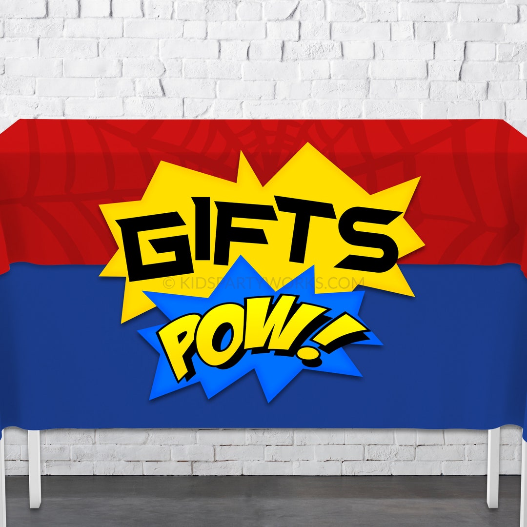 Superheroes Gift Sign, Birthday Sign, Gift Table Sign, Superhero ...