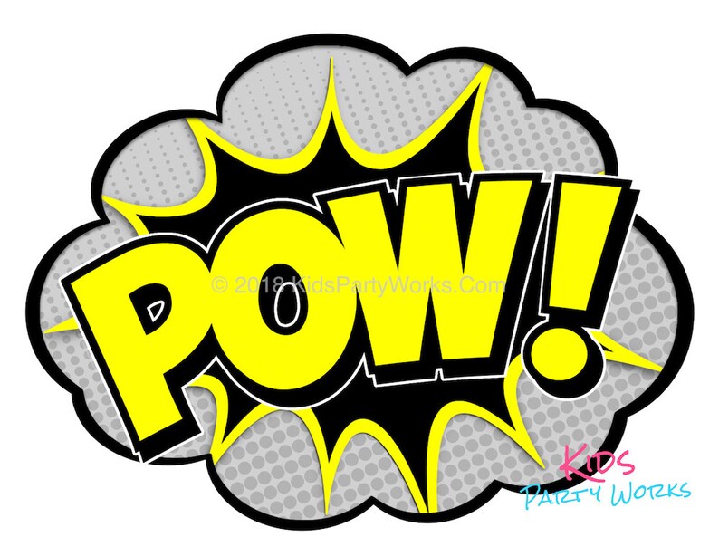 Superhero Bubbles-comic Bubble-birthday Party-superhero Birthday ...